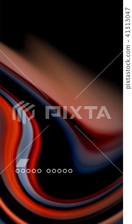 Fluid rainbow colors on black background,... - Stock Illustration ...