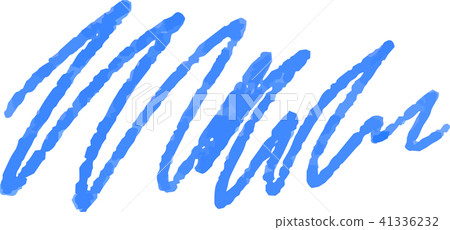 Blue Doodle Pencil - Stock Illustration [41336232] - PIXTA