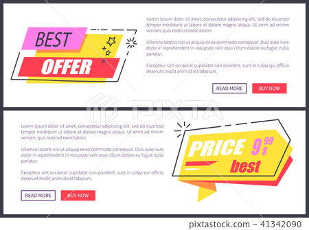 Best Offer and Price Websites Vector Illustration - Stock Illustration ...