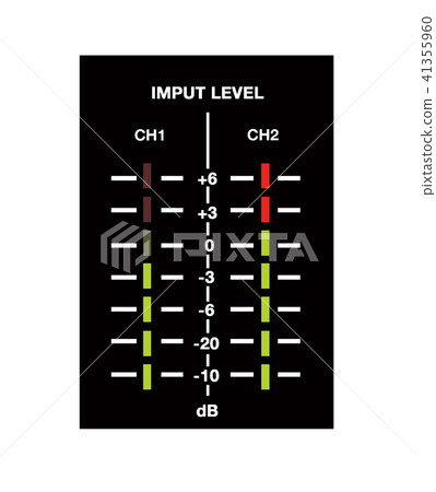 Mixer level meter - Stock Illustration [41355960] - PIXTA