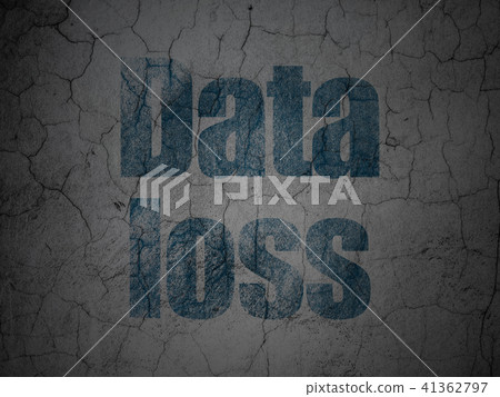 Data concept: Data Loss on grunge wall background - Stock Illustration ...