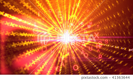 Abstract square cyber pipe with letters - Stock Illustration [41363644 ...