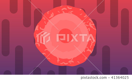 Cartoon of a Big Red Egg Cell - Stock Illustration [41364025] - PIXTA