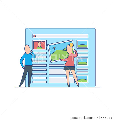 Web site or application design development -... - Stock Illustration ...