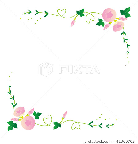 Asagao decorative frame - Stock Illustration [41369702] - PIXTA