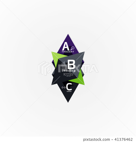 Paper option steps diagram infographic layout - Stock Illustration ...