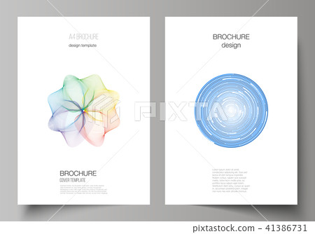 The vector illustration of the layout of A4... - Stock Illustration ...