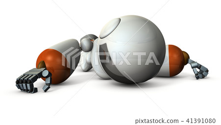 Knocked down robot - Stock Illustration [41391080] - PIXTA