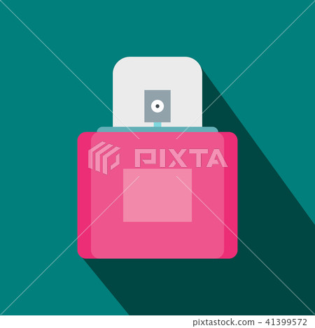 Pink female perfume flacon with sprayer icon - Stock Illustration ...