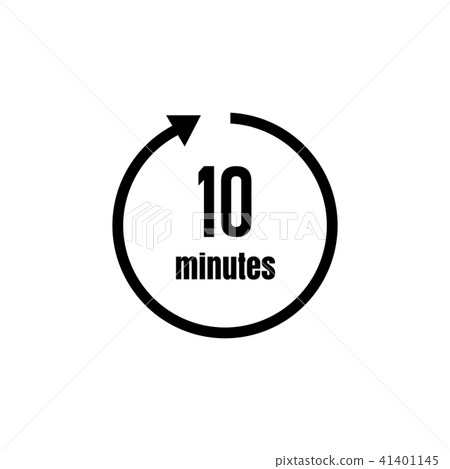 Time · Timer time limit icon (10 minutes) - Stock Illustration ...