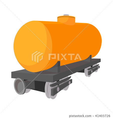 Railroad tank car cartoon icon - Stock Illustration [41403726] - PIXTA