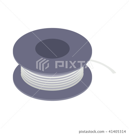 Wire spool icon, isometric 3d style - Stock Illustration [41405314] - PIXTA