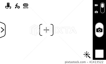 Modern smartphone camera focusing screen - Stock Illustration [41413522 ...