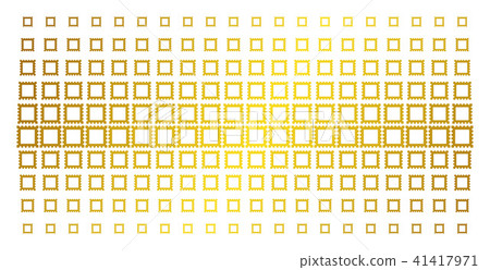 Postage Stamp Gold Halftone Effect - Stock Illustration [41417971] - PIXTA