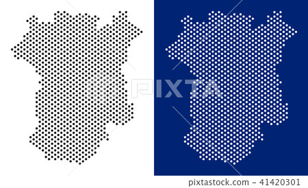 Dot Chechnya Map - Stock Illustration [41420301] - PIXTA