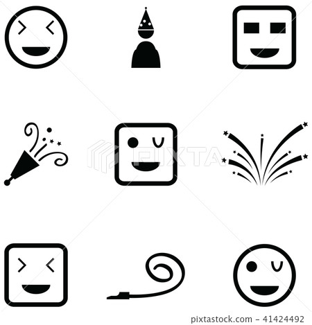 fun icon set - Stock Illustration [41424492] - PIXTA
