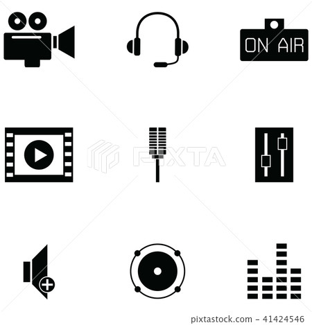 studio icon set - Stock Illustration [41424546] - PIXTA