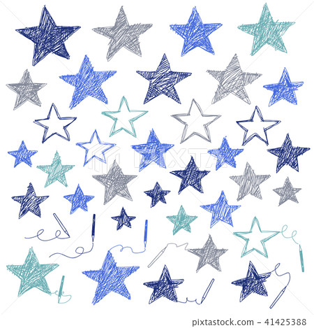 Distorted star illustration, - Stock Illustration [41425388] - PIXTA