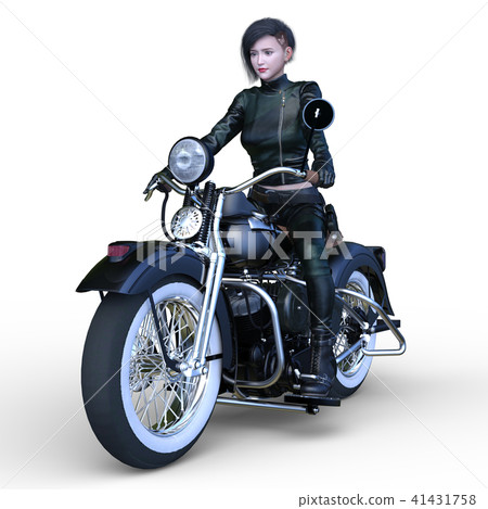 Female rider - Stock Illustration [41431758] - PIXTA