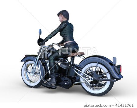 Female rider - Stock Illustration [41431761] - PIXTA