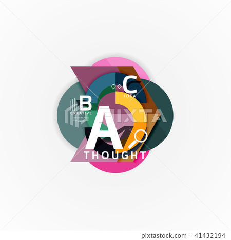 Paper option steps diagram infographic layout - Stock Illustration ...