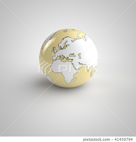 3D, Global, Globe, Europe - Stock Illustration [41450794] - PIXTA