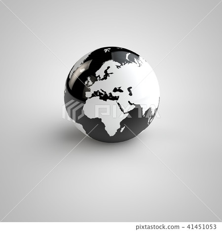3D, Global, Globe, Europe - Stock Illustration [41451053] - PIXTA