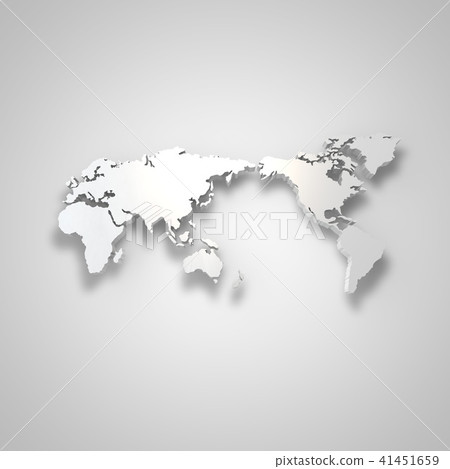 3D, global, world map - Stock Illustration [41451659] - PIXTA