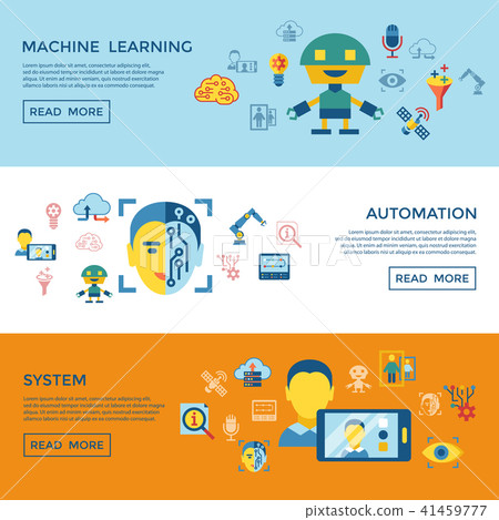 Digital vector machine learning - Stock Illustration [41459777] - PIXTA