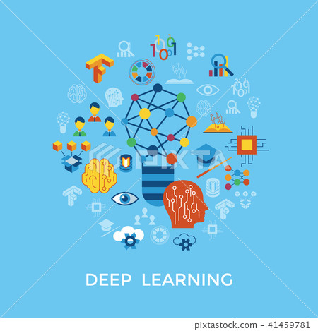 Digital vector deep learning-插圖素材 [41459781] - PIXTA圖庫