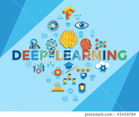 Digital vector deep learning - 스톡일러스트 [41459784] - PIXTA