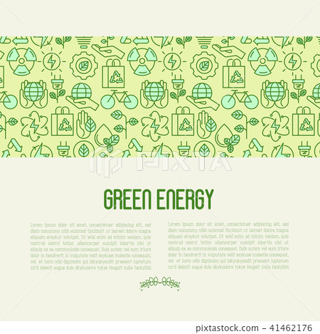 Ecology concept contains seamless pattern - Stock Illustration ...
