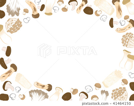 Mushroom frame - Stock Illustration [41464150] - PIXTA