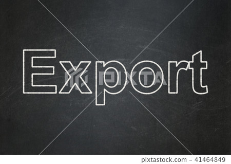 Business concept: Export on chalkboard background - Stock Illustration ...