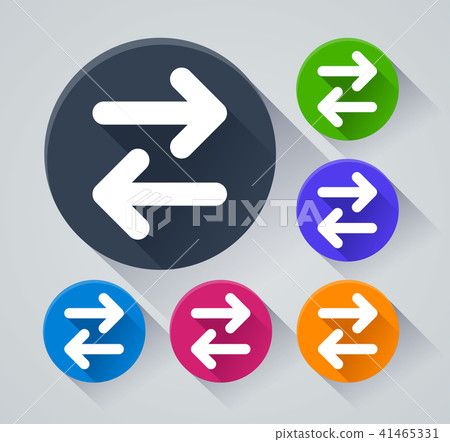 reverse circle icons with shadow - Stock Illustration [41465331] - PIXTA