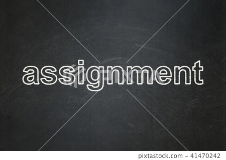 Law concept: Assignment on chalkboard background - Stock Illustration ...