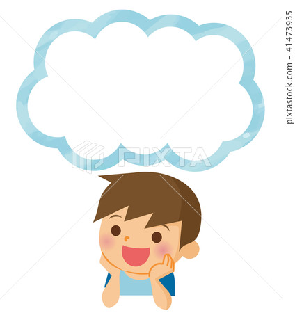 Child boy child callout - Stock Illustration [41473935] - PIXTA