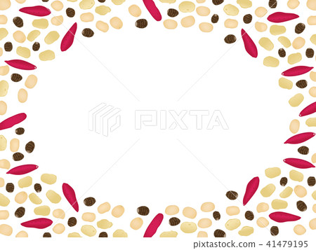 Potato illustration vegetable frame - Stock Illustration [41479195] - PIXTA