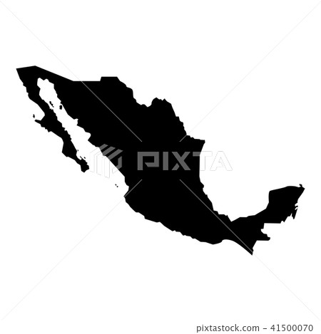 Map of Mexico icon black color - Stock Illustration [41500070] - PIXTA