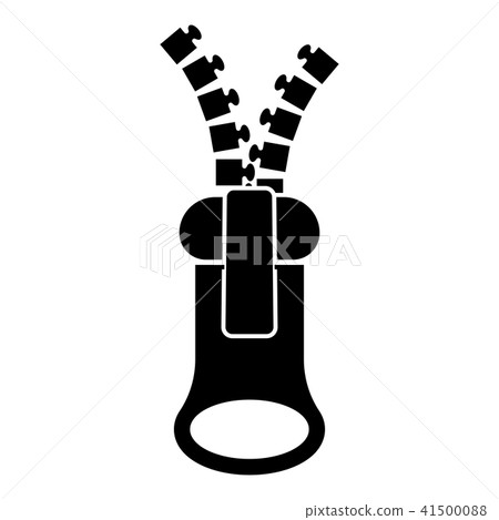 Tailor zipper icon black color-插圖素材 [41500088] - PIXTA圖庫