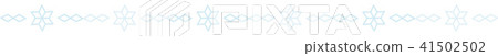 Snowflake divider 0002 - Stock Illustration [41502502] - PIXTA