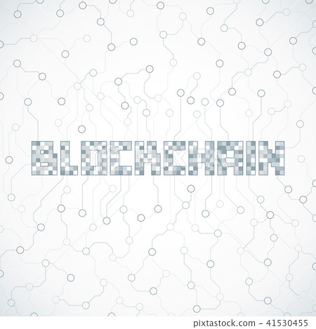 blockchain distributed ledger technology. - Stock Illustration ...