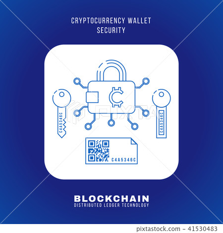 blockchain distributed ledger technology. - Stock Illustration ...
