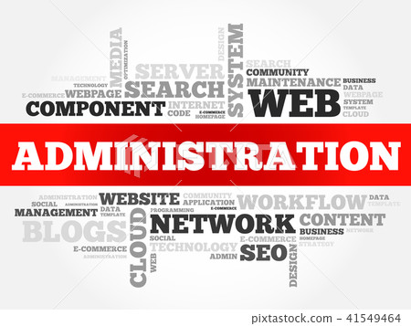 Administration word cloud - Stock Illustration [41549464] - PIXTA