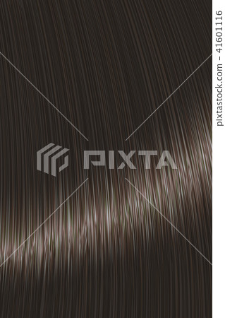Realistic black brown straight hair lock texture - Stock Illustration ...
