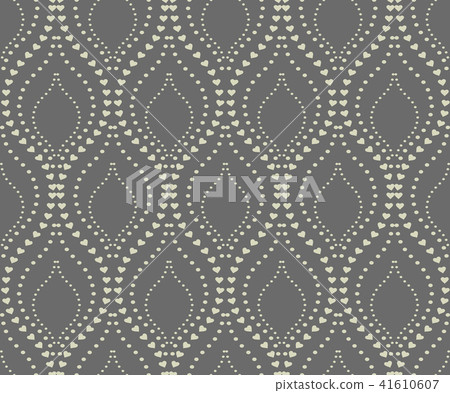 The geometric pattern with wavy lines, points. - Stock Illustration ...