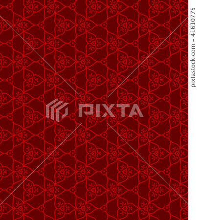 Seamless Chinese traditional golden red pattern - Stock Illustration ...