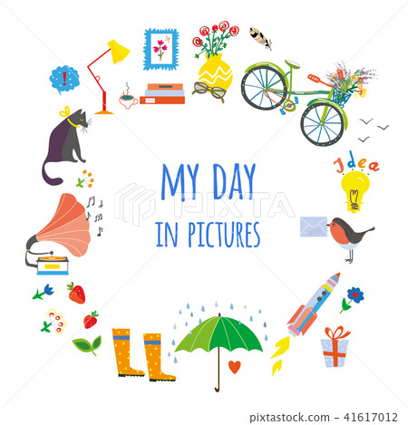 My day concept illustration - Stock Illustration [41617012] - PIXTA