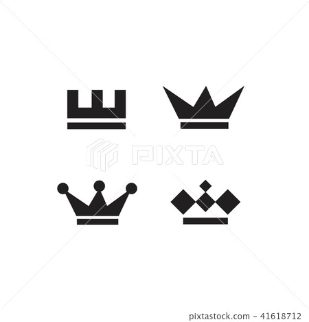 crown abstract icon - Stock Illustration [41618712] - PIXTA