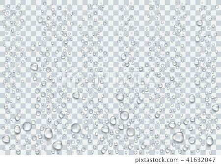 Realistic raindrop on the transparent background - Stock Illustration ...
